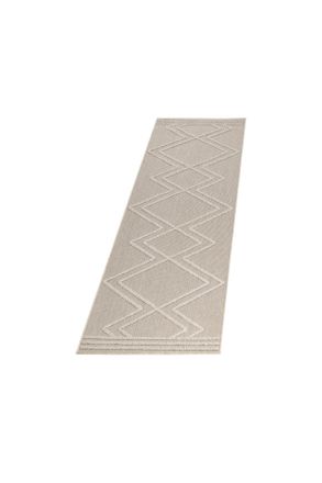 Novel L&auml;ufer Patara, Beige, Textil, Boho, rechteckig, 80x250 cm, Oeko-Tex Standard 100, pflegeleicht, Teppiche & B&ouml;den, Teppiche, Teppichl&auml;ufer