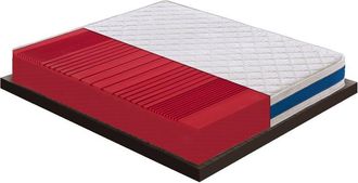 Materassi & Doghe Wasserschaummatratze - Orthopädie - Wende - 11 Komfortzonen - Steifigkeitsgrad H1 200x200