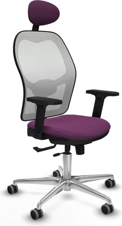 Piqueras y Crespo B&uuml;rostuhl Home Office Jorquera mit 2D-Armen, h&ouml;henverstellbarer Lendenwirbelst&uuml;tze und festem Kopfteil, ausgestattet mit Syncro/Traslack und injiziert