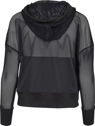 Urban Classics Rundhalspullover Urban Classics Damen Ladies Mesh Hoody (1-tlg)
