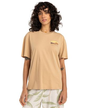 Billabong Billabong Damen Sun Phased T-Shirt, kaki, XL