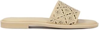 Kazar Femme, Chaussures, Beige, Taille: 40 EU Mules Cr&egrave;me &agrave; Large Bride avec Motif D&eacute;licat