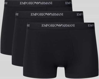 Emporio Armani Trunks im 3er-Pack mit Logo-Bund