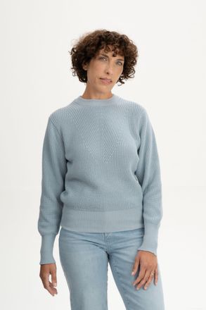 Mela Damen vegan Strickpullover Gauri Cloudy Blue