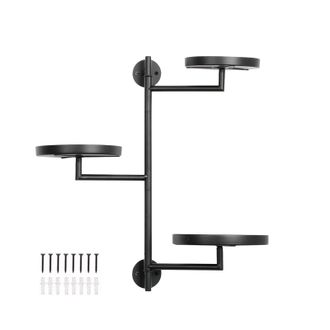 Generico Drehbarer Pflanzenst&auml;nder f&uuml;r, drehbare Pflanzenregale f&uuml;r Zimmerpflanzen, 3-st&ouml;ckiger drehbarer Pflanzenst&auml;nder aus Metall f&uuml;r, Sonnenliebende Pflanz