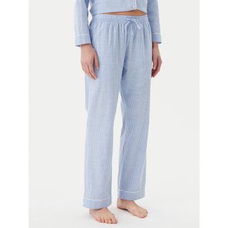 Hunkem&ouml;ller Pyjamahose 301492 Himmelblau Regular Fit