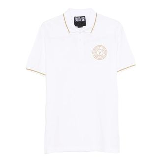 Versace Jeans Couture Homme, Tops, Blanc, Taille: S Polo Logo