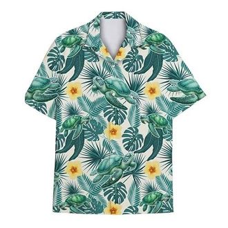 Keephen TangoDS Nouveaut&eacute; Cool Impression 3D Hawaiian Chemise pour Femmes Hommes Col Revers Manches Courtes Boutonn&eacute;e Chemises F&ecirc;te Aloha Chemises