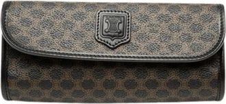 Celine Pre-owned Pochette en toile - Femme - Pre-owned - Noir - Taille: ONE Size