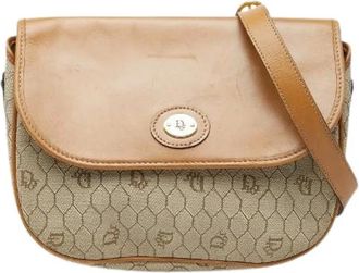 Dior Pre-owned Sac bandouli&egrave;re en PVC nid dabeille - Femme - Pre-owned - Beige - Taille: ONE Size