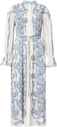 AllSaints Delphine Floral Print Midi Shirt Dress Size L