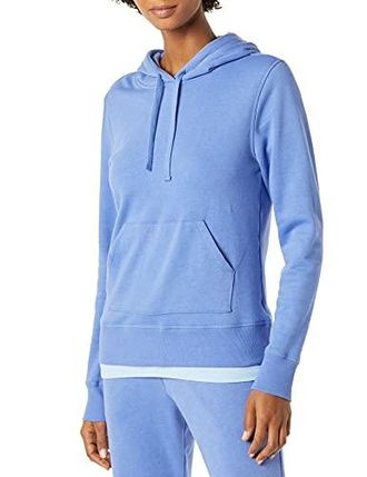 Amazon Essentials Sweat à Capuche en Polaire Coupe Standard (Disponible en Grande Taille) Femme, Bleu Chiné, XXL