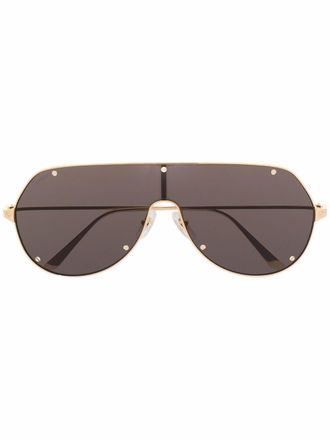 Cartier lunettes de soleil &agrave; monture oversize - Or