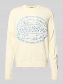 Dickies Strickpullover mit Logo und Rundhalsausschnitt