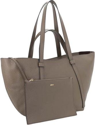 Abro sac à épaule sac shopper Leather Tekla Shopper Cosmo Tope taupe