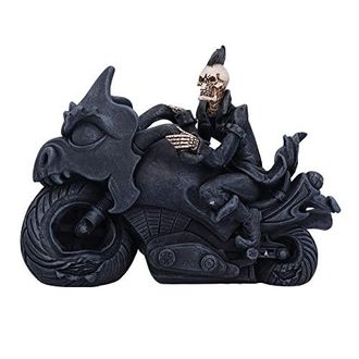 Nemesis Now Ride or Die Skelett-Biker-Figur, 19 cm, Schwarz