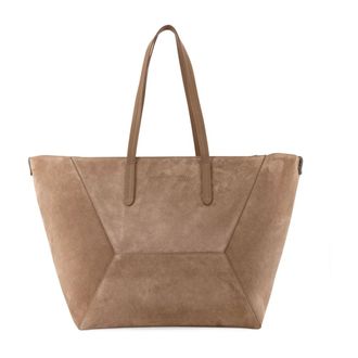 Brunello Cucinelli Femme, Sacs, Beige, Taille: ONE Size Sac cabas Duo &agrave; poign&eacute;es