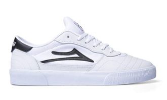Lakai Chaussures de skateboard basses Cambridge pour homme, Cuir blanc 2025, 42 EU