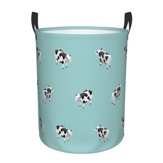 Generic S&uuml;&szlig;e Kuh Korb W&auml;sche Rund W&auml;schek&ouml;rbe Mit Henkel W&auml;scheeimer F&uuml;r Decken W&auml;schesack Lagerung