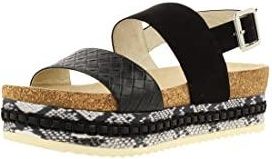 Bullboxer Femme 886018F2T des Sandales, Black, 40 EU