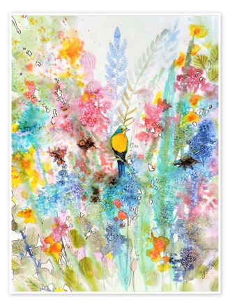 Posterlounge Warmes Herz Poster von Sylvie Demers 50 x 70 cm Wandbilder Wanddeko