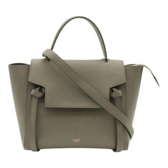 Celine Pre-owned Sac Ceinture Micro Cuir Sac 2Ways - Femme - Pre-owned - Gris - Taille: ONE Size