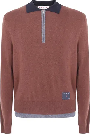 Marni Homme, Pulls, Brun, Taille: XL Pulls &agrave; col rond