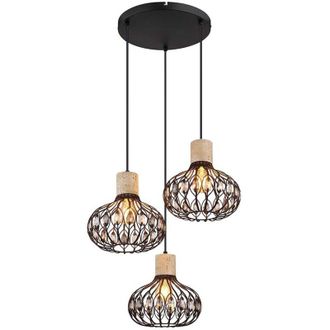 Globo Lighting h&auml;ngeleuchte - DORTHY - schwarz - metall - &Oslash; 47cm - E27