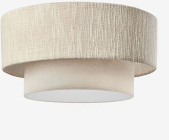 Sklum Plafonnier Lumira SKLUM Blanc Gardenia - Beige Lin &Oslash;40 cm