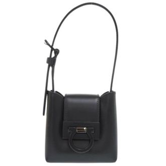Ferragamo Pre-owned Leder Schultertasche - - Pre-owned - Damen - Schwarzk - ONE SIZE