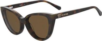 Love Moschino Femme, Accessoires, Brun, Taille: 54 MM Mol066/Cs Monture optique avec clip solaire