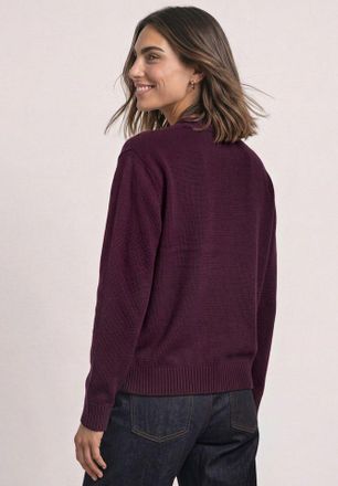 Street One V-Ausschnitt-Pullover im soften Baumwoll-Mix
