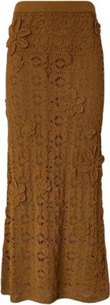 Pinko Pinko, Femme, Jupes, Brun, Taille: 40 FR Anthemis Skirt