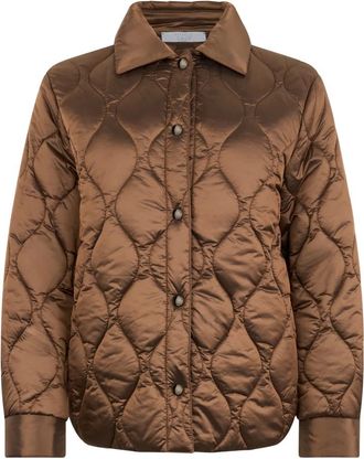 PESERICO Femme, Vestes, Brun, Taille: 46 FR Veste couleur bronze avec un design &eacute;l&eacute;gant