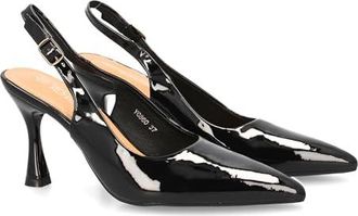 Shoes & Blues Chaussures à talon avec design élégant et fermeture à boucle. Pointe fine. Saison automne., Noir, 38 EU