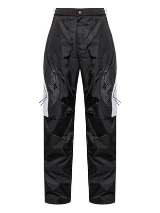 Casablanca pantalon &agrave; empi&egrave;cements monogramm&eacute;s - Noir