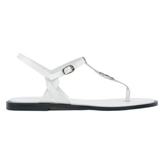 Estro & Luminara Femme, Chaussures, Blanc, Taille: 38 EU Sandales Tongs en Cuir