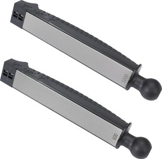 Sharpal 2-teiliges Diamant-Schleifplatten-Nachf&uuml;llset - Fein 600 K&ouml;rnung (25 Mikron) & Extra Fein 1000 K&ouml;rnung (15 Mikron) - 25 &times; 152 mm / 1 &times; 6