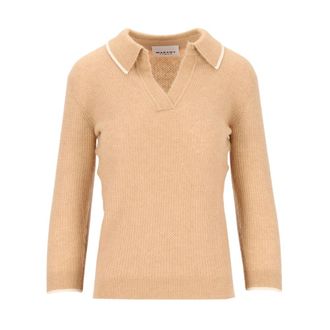 Isabel Marant Nathalie Polo Pullover - - Tops - Damen - Beige - S