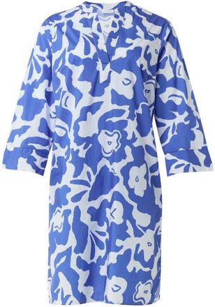 Comma Minikleid Kleid Kleid mit Tunika-Ausschnitt und All-over-Print