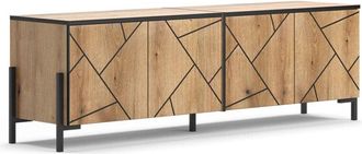 Vicco Meuble tv Hatto, Chêne, 156.8 x 50 cm Vicco