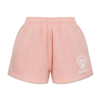 Sporty & Rich Logo-Shorts - - Shorts - Damen - Rosa - L