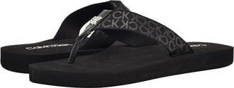 Calvin Klein Femme Caluha Tongues, Logo Noir 001, 39 EU