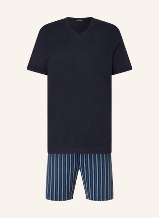 Mey Mey Shorty-Schlafanzug Serie Straight blau