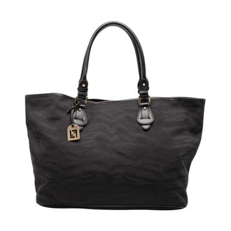 Fendi Sac Cabas Vintage Jacquard Pre-owned - Femme - Pre-owned - Noir - Taille: ONE Size