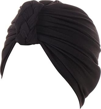 Generic Turban pour femme - Couverture ethnique - Pour cancer, Noir, Taille unique