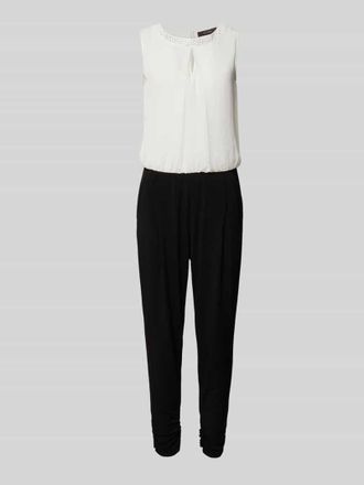 Vera Mont Jumpsuit mit Strasssteinbesatz