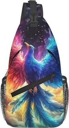 Generic Un Phoenix color&eacute; Sac &agrave; bandouli&egrave;re Sac &agrave; bandouli&egrave;re Sac &agrave; dos de voyage Sac &agrave; dos Sling Sac &agrave; dos pour homme Sac &agrave; dos de randonn&eacute;e
