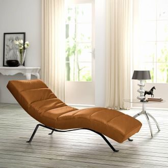 Studio Copenhagen home24 Relaxliege Kasson Braun Microfaser Bice Schwarz 172 x 96 x 68cm