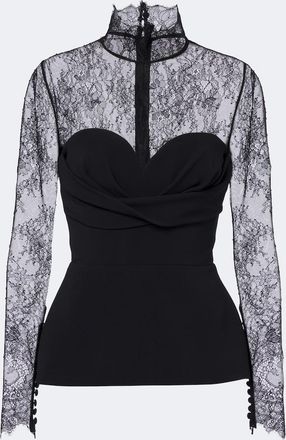Elie Saab Top en dentelle